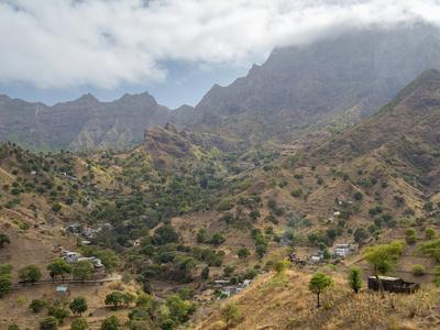 'Landscape west of Assomada (Somada). Santiago Island, Cape Verde ...