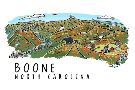 Boone, North Carolina - Line Drawing - Lantern Press Artwork Prints ...
