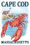Cape Cod, Massachusetts - Lobster & Lighthouse - Lantern Press Artwork ...
