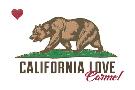 'Carmel, California - State Bear with Heart - Lantern Press Artwork ...