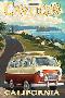 Cayucos, California - Camper Van - Coastal - Lantern Press Artwork ...