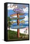 'Dennis Village, Cape Cod, Massachusetts - Sign Destinations' Prints ...