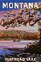 'Flathead Lake, Montana - Lake Sunset Scene - Lantern Press Artwork ...