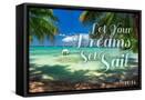 Florida - Let Your Dreams Set Sail - Palms, Beach & Boats - Lantern ...