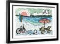 Gulf Shores, Alabama - Beach Scene - Sketch - Lantern Press Artwork ...