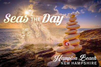 'Hampton Beach, New Hampshire - Seas the Day - Rocks Balancing on Beach ...