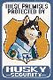 'Husky Security - Dog Sign - Lantern Press Artwork' Posters - Lantern ...