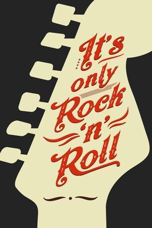 Its Only Rock N` Roll - Lantern Press Artwork Prints - Lantern Press ...