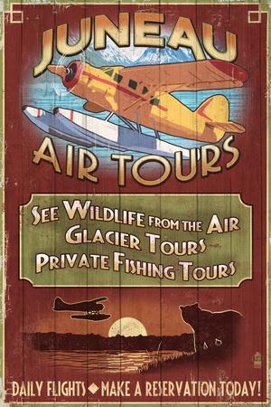 'Juneau, Alaska - Air Tours' Prints - Lantern Press | AllPosters.com