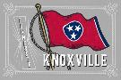 Knoxville, Tennessee - Waving State Flag - Tennessee - Lantern Press ...