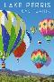 Lake Perris, California - Hot Air Balloons - Lantern Press Artwork ...