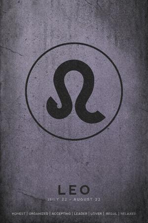 'Leo - Astrological Sign - Zodiac - Lantern Press Artwork' Posters ...