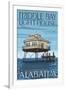 'Middle Bay Lighthouse - Alabama' Print - Lantern Press | AllPosters.com
