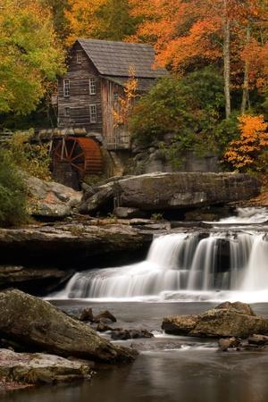 'Mill and Fall Colors' Prints - Lantern Press | AllPosters.com