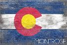 Montrose, Colorado - Rustic State Flag - Lantern Press Artwork ...