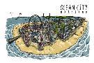 Ocean City, Maryland - Line Drawing - Pier - Lantern Press Artwork ...