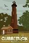 Outer Banks, North Carolina - Currituck Beach Lighthouse - Vector ...