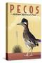 'Pecos National Historical Park - Roadrunner - Lithograph - Lantern ...