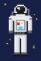 'Pixel Astronaut - 8 Bit - Lantern Press Artwork' Prints - Lantern ...