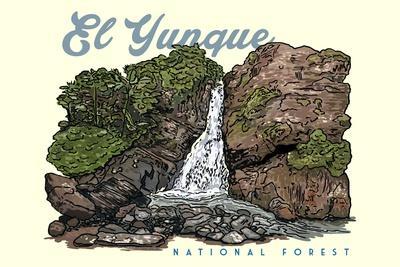 'Puerto Rico - La Coca Falls - El Yunque National Forest - Lantern ...