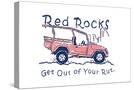 'Red Rocks, Colorado - Get Out of Your Rut - Cartoon SUV - Lantern ...