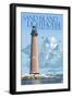 'Sand Island Lighthouse - Mobile Bay, Alabama' Posters - Lantern Press ...