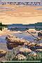 Sunriver, Oregon - Lake Sunrise Scene - Lantern Press Artwork Prints ...