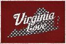 Virginia - Love - State Outline with Heart Pattern - Lantern Press ...