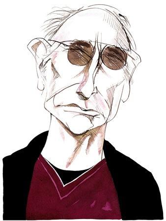 'Larry David - caricature of American comedy writer, actor and producer ...