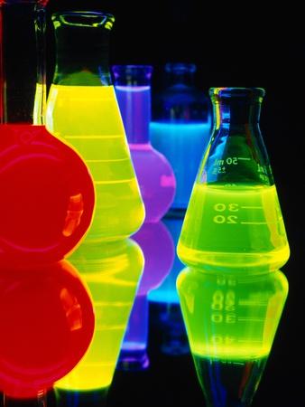 'Laser Dyes in Flasks' Photographic Print - Charles O'Rear | AllPosters.com