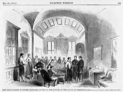 Late Head-Quarters of Colonel Ellsworth, of the N.Y. Fire Zouaves ...