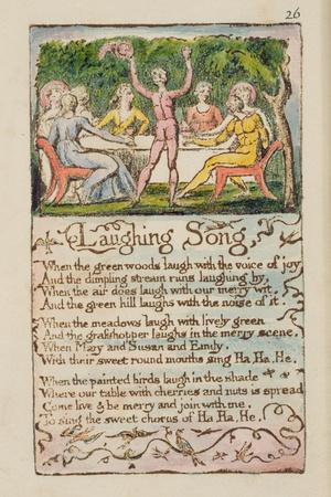 'Laughing Song', Plate 26 from 'Songs of Innocence and of Experience ...
