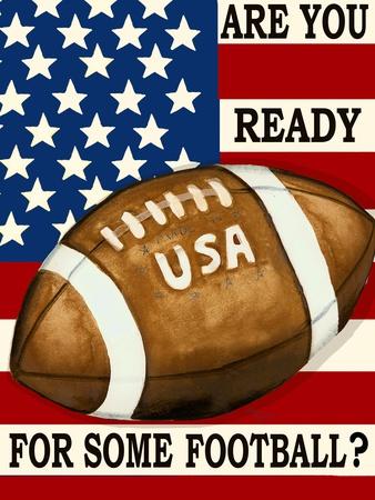 Are You Ready for Some Football Giclee Print - Laurie Korsgaden ...
