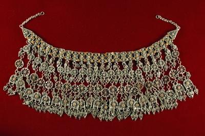 'Lazem Necklace in Silver Filigreed and Coral Trimmings, Yemen, Early ...