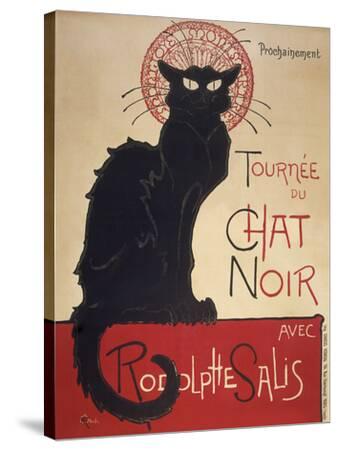'Le Chat Noir' Stretched Canvas Print - Theophile Steinlen | AllPosters.com