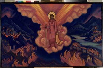 'Le Dernier Ange. Oeuvre De Nicolas (Nicholas) Roerich (1874-1947 ...