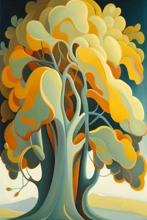 'Abstract Hamlin Tree' Poster - Lea Faucher | AllPosters.com