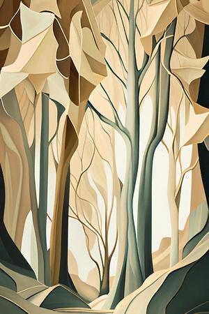 Abstract Tree Forest - Lea Faucher | AllPosters.com
