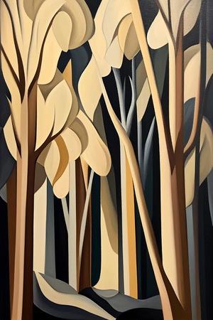 'Beige Forest' Print - Lea Faucher | AllPosters.com