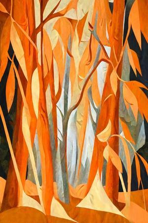 'Orange Forest' Prints - Lea Faucher | AllPosters.com