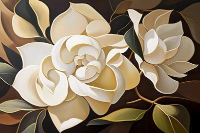 'White Gardenia Flowers' Art - Lea Faucher | AllPosters.com