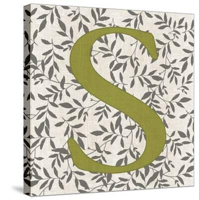'Leafy Letter - S' Stretched Canvas Print - Belle Poesia | AllPosters.com