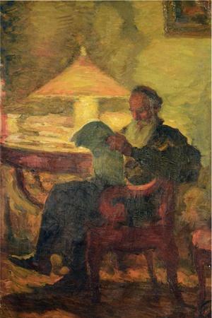 Leo Tolstoy reading Giclee Print | AllPosters.com