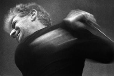Leonard Bernstein Rehearsing Giclee Print | AllPosters.com