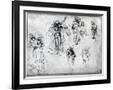 Study of Nude Men Giclee Print - Leonardo da Vinci | AllPosters.com