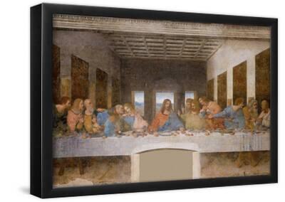 'Leonardo Da Vinci (The Last Supper) Art Poster Print Art Poster Print ...