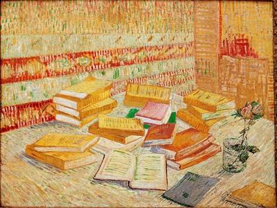 'Les Livres Jaunes Ou Romances Parisiens Painting by Vincent Van Gogh ...