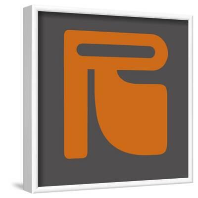 'Letter R Orange' Prints - NaxArt | AllPosters.com