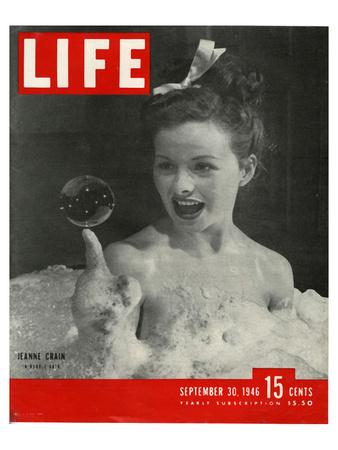 'LIFE Actress Jeanne Crain 1946' Print | AllPosters.com