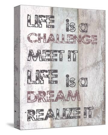 'Life Is A Challenge' Stretched Canvas Print | AllPosters.com